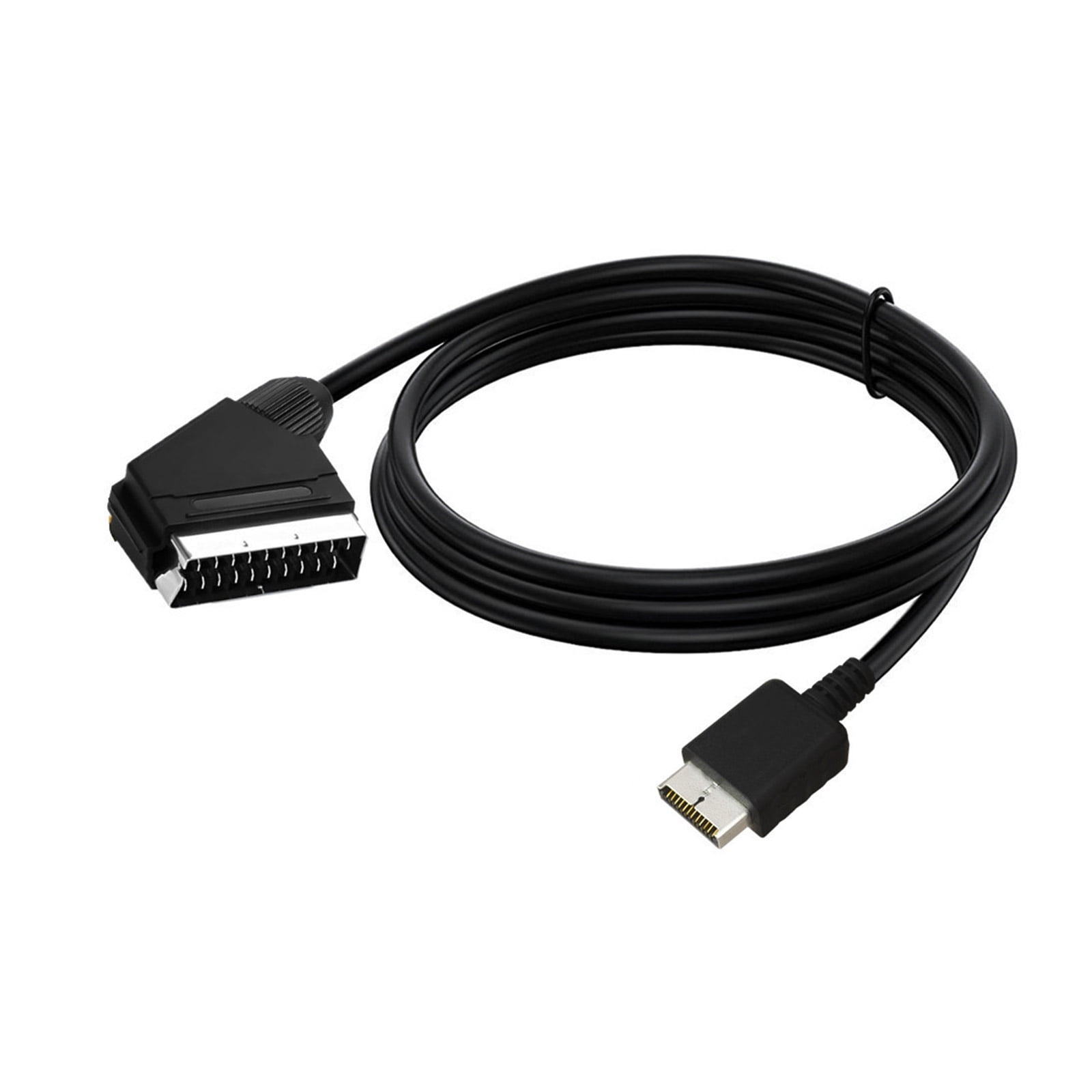 Heavy Duty SCART AV Cable 180cm For PS1 2 3 Consoles RGBs Video Sound ...