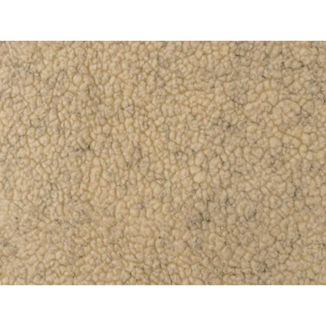 Heavy Duty SHERPA SHEEP SKIN OATMEAL WITH BLACK FLOSS Shearling Faux fur fabric / 60" WIDE ...