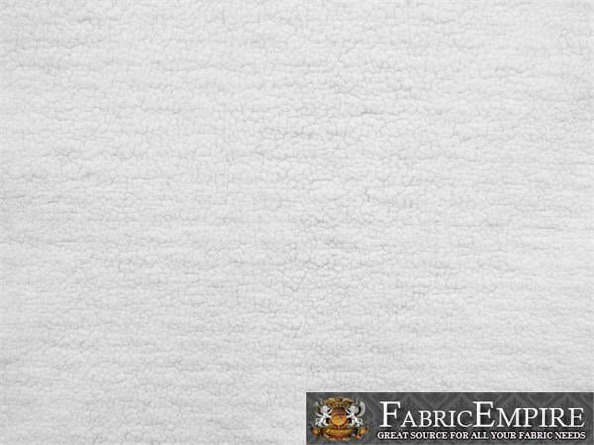 Heavy Duty SHERPA SHEEP SKIN White Faux Fur fabric / 60" Wide / Sold by ...
