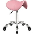 Heavy Duty Saddle Rolling Stool with Wheels Hydraulic Swivel Adjustable ...
