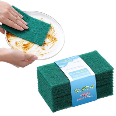 LOLA Pot Brite Scouring Pad, Heavy Duty Nylon Fiber Scrubber, Rust ...