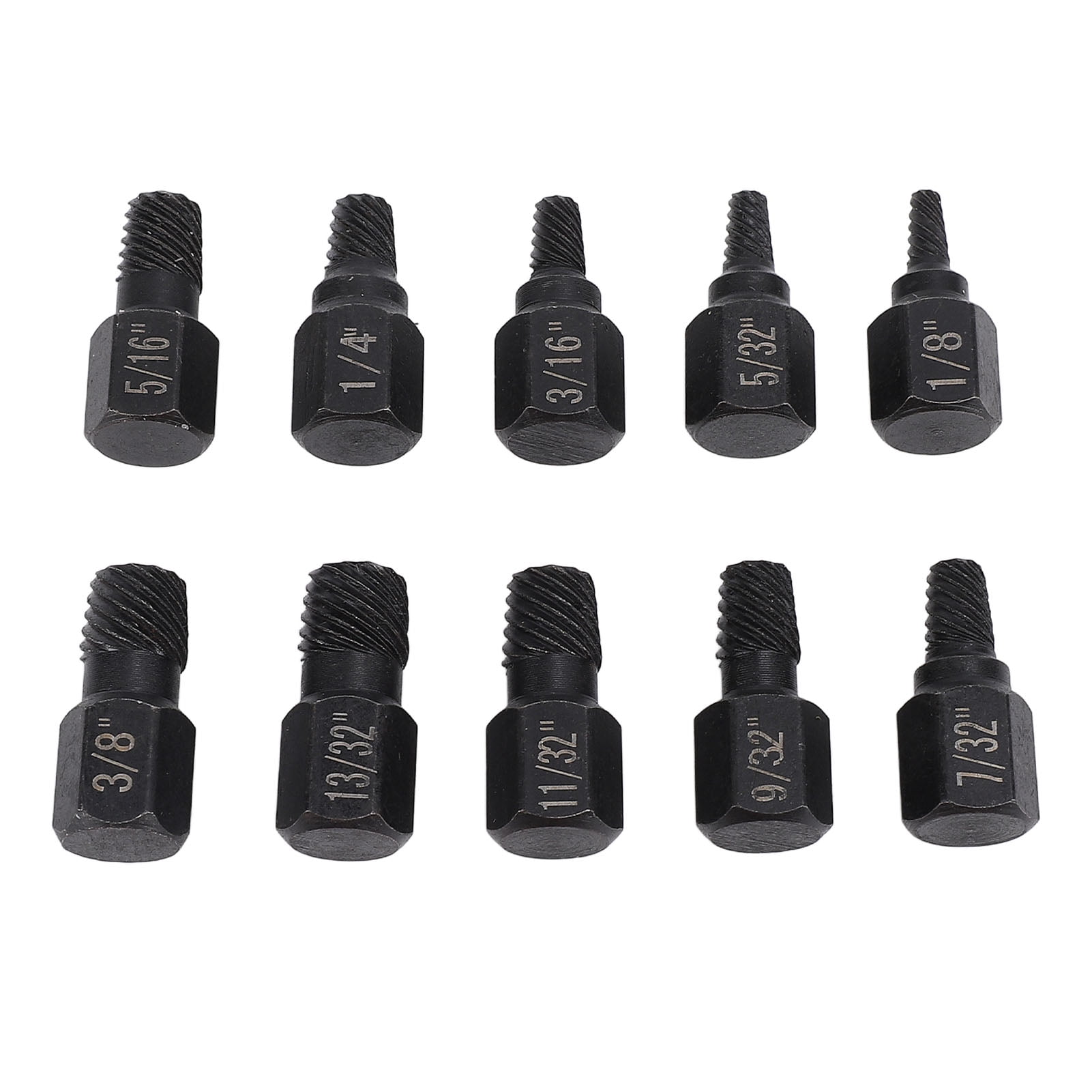 Heavy,Duty Screw Removal Tool Set, 10 Sizes, Heat,Treated Steel, Quick ...