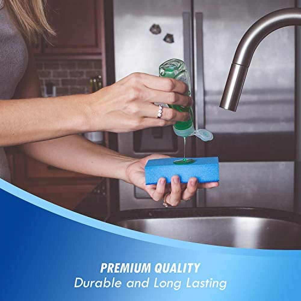 Heavy Duty Scrubber Sponge with Smell Resistant Hydrophilic Foam ...