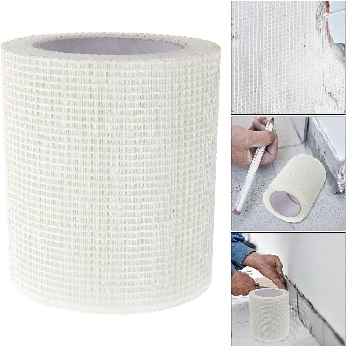 Heavy-Duty Self-Adhesive Wall Crack Tape,98.4Ftx4In Fiberglass Drywall ...