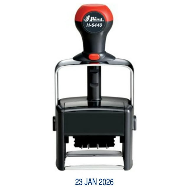Heavy Duty Self-ing Date Stamp, Day-Month-Year (23 DEC 2024) European ...