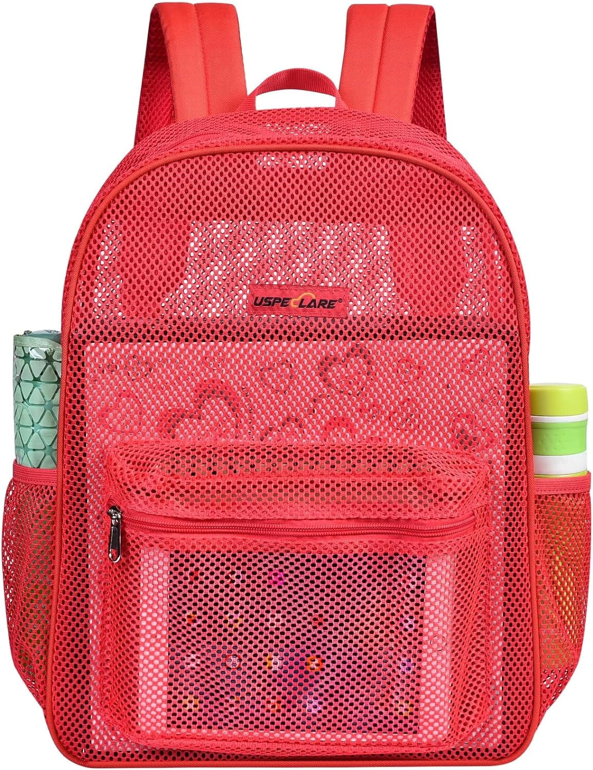 Heavy Duty Semi-Transparent Mesh Backpack，See Through College Student ...