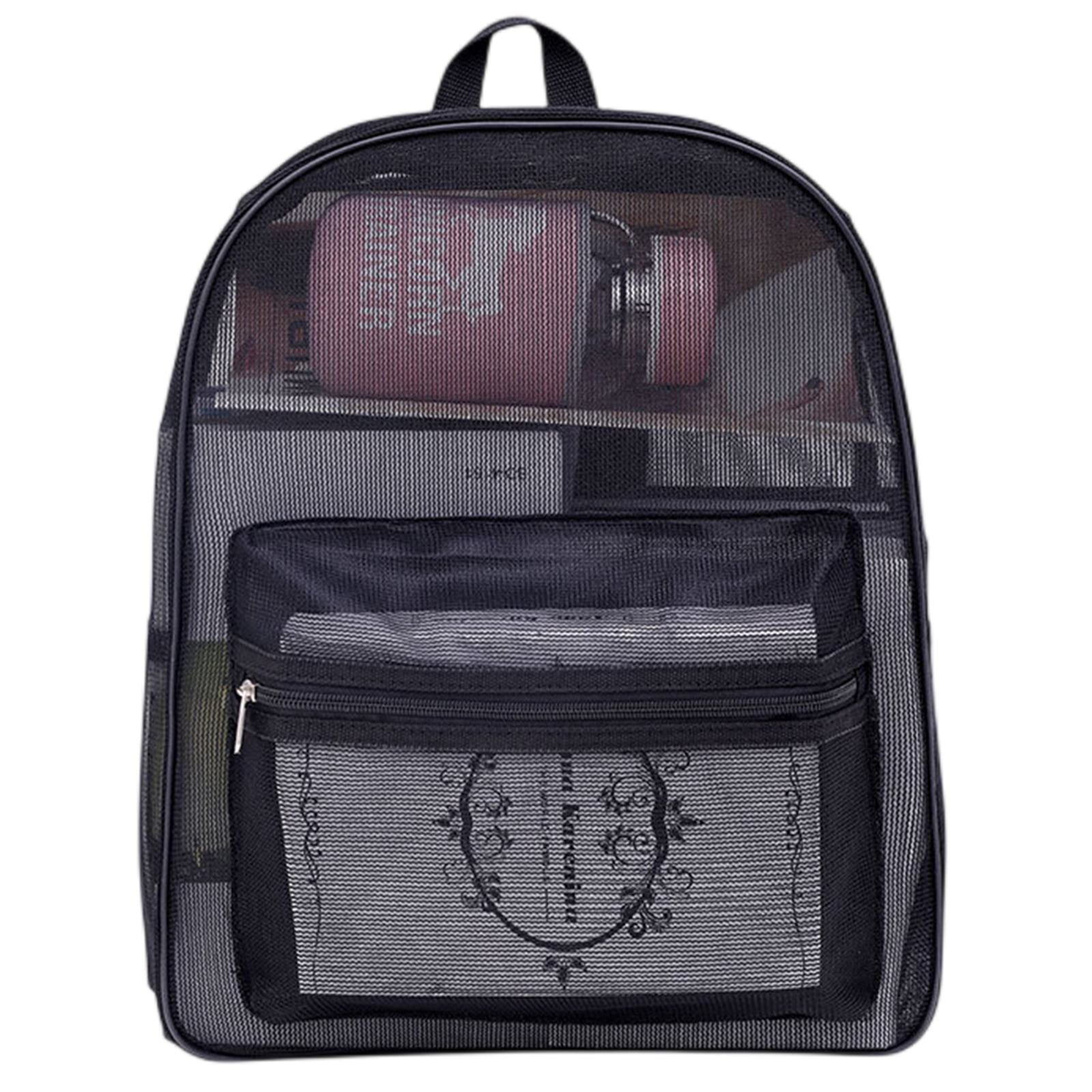 Heavy Duty Semi-Transparent Mesh Backpack for Men Women Teenagers ...