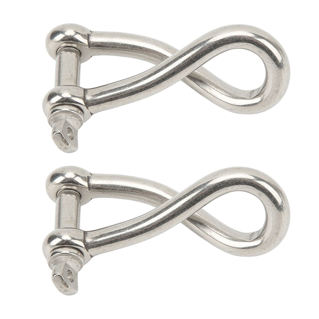Stainless Steel Twistes Shackle Connector Bolts Metal Eye Shackle ...