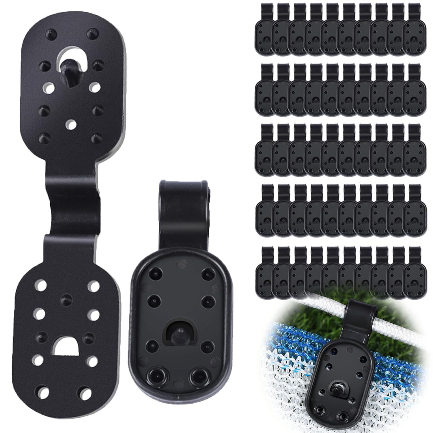 Heavy-Duty Shade Cloth Lock Grip Clips Upgraded Tarp Clips with Secure ...
