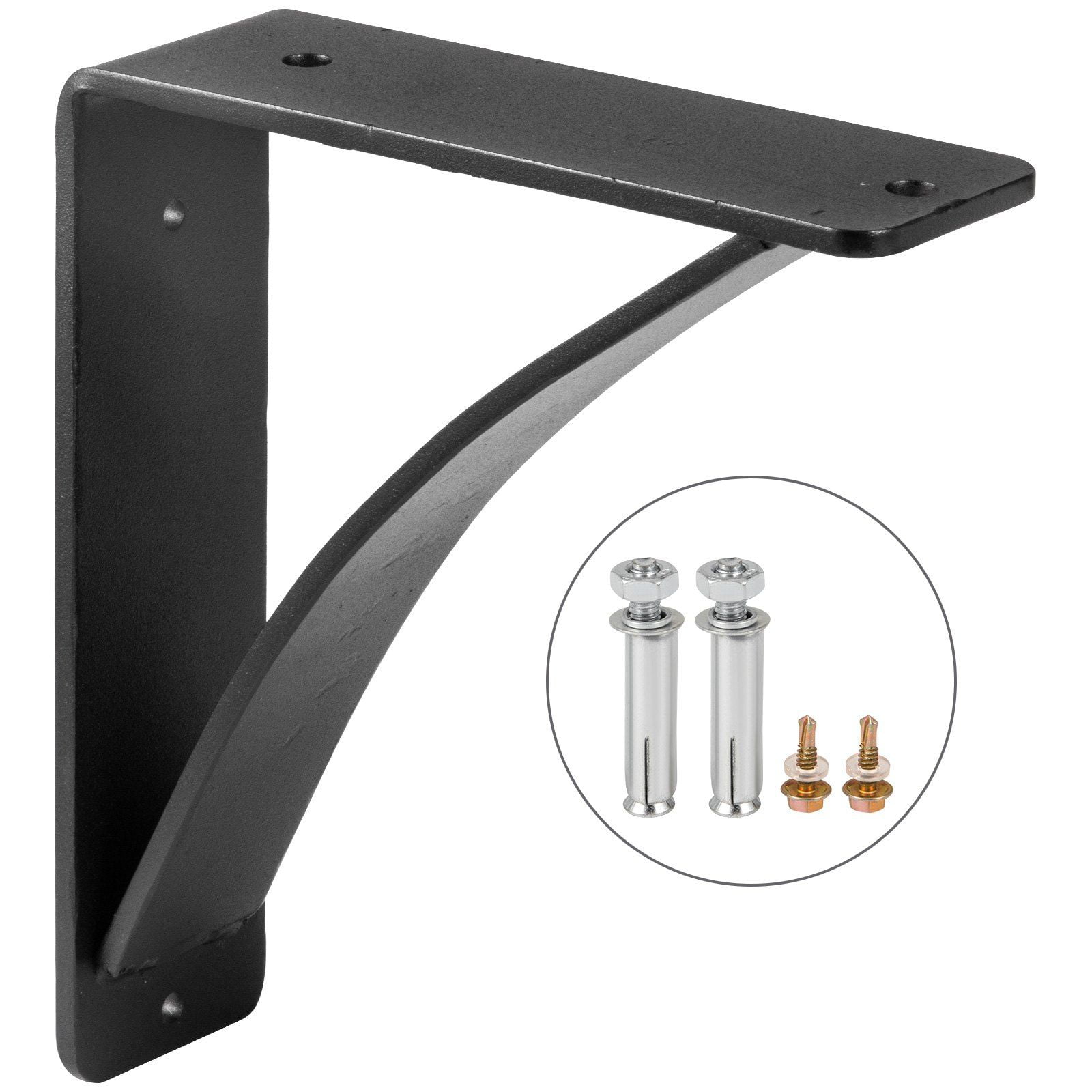 Heavy Duty Shelf Brackets 2 Pack, Floating Shelf Bracket 8x9x2.5 ...