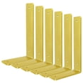 Heavy Duty Shelf Brackets 6 Inch (6 Pack), Rustic L Floating Shelf ...