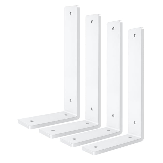 Heavy Duty Shelf Brackets 6 Inch (6 Pack), Rustic L Floating Shelf ...