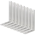 Heavy Duty Shelf Brackets 6 Inch (6 Pack), Rustic L Floating Shelf ...