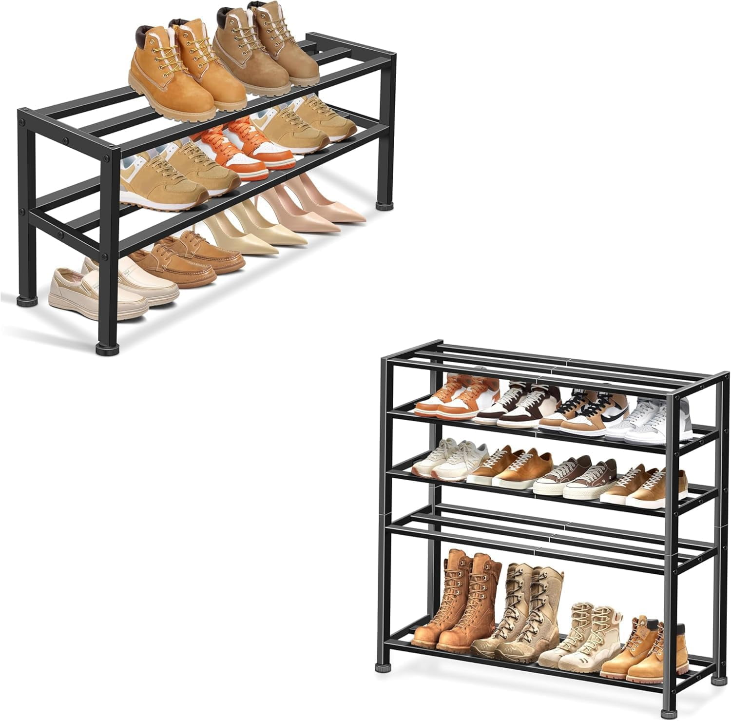 Heavy Duty Shoe Rack for Closet and Heavy Duty Shoe Rack for Garage ...