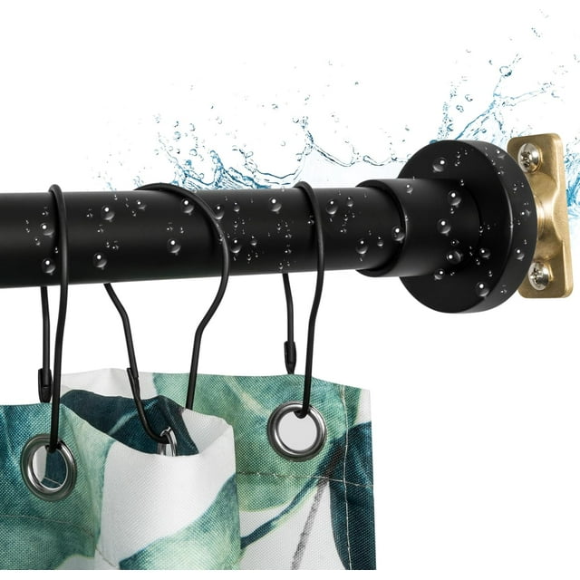 Heavy Duty Shower Rod, Adjustable Shower Curtain Rod, Expandable Shower ...
