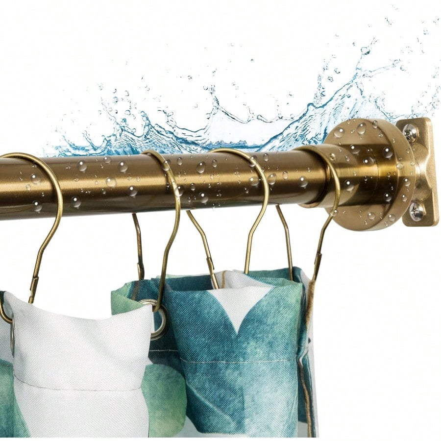 Heavy Duty Shower Rod Adjustable Shower Curtain Rod Expandable 47-84 ...