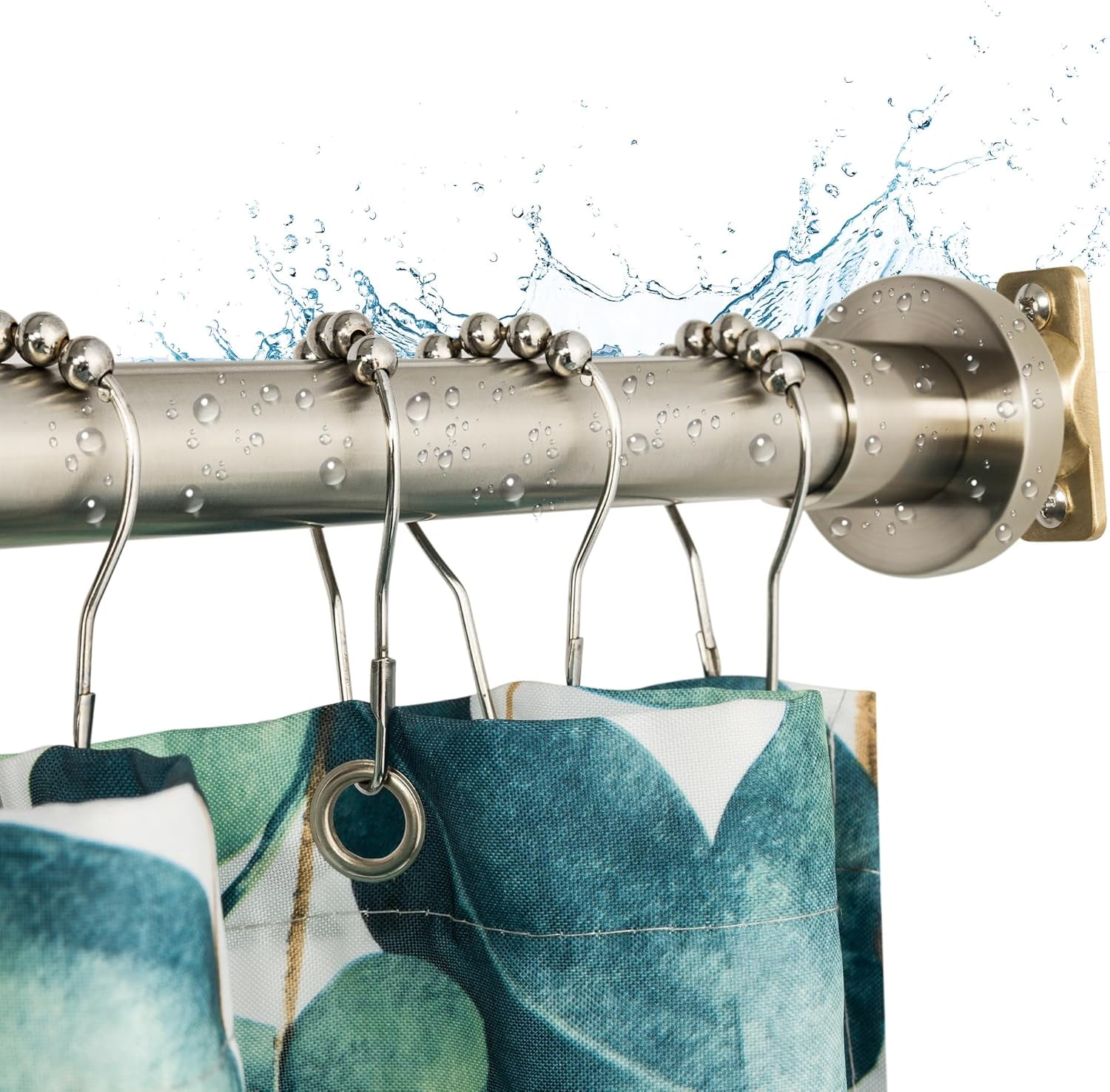 Heavy Duty Shower Rod, Adjustable Shower Curtain Rod, Expandable 47-84 ...