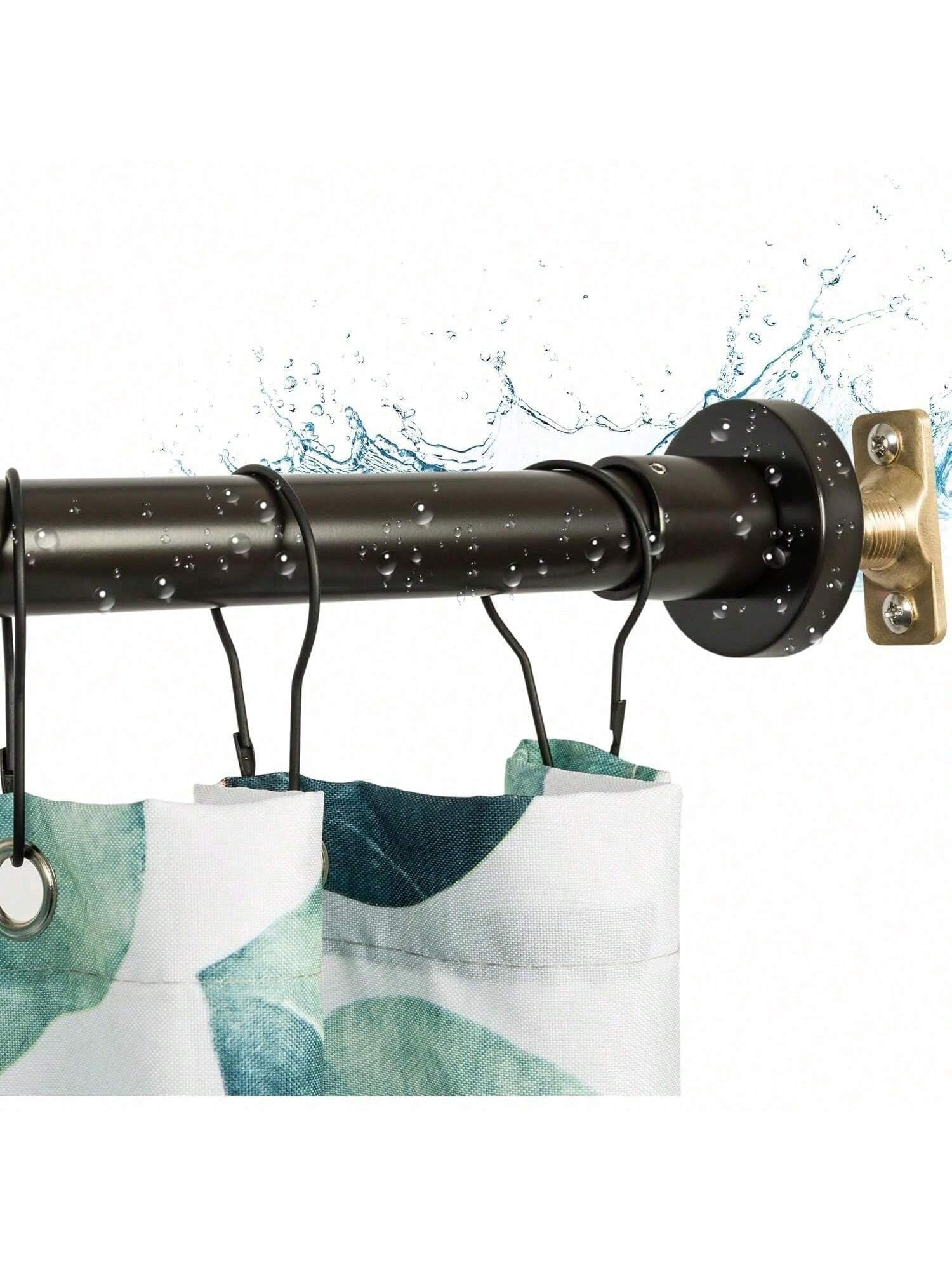 Heavy Duty Shower Rod, Adjustable Shower Curtain Rod, Expandable Shower ...