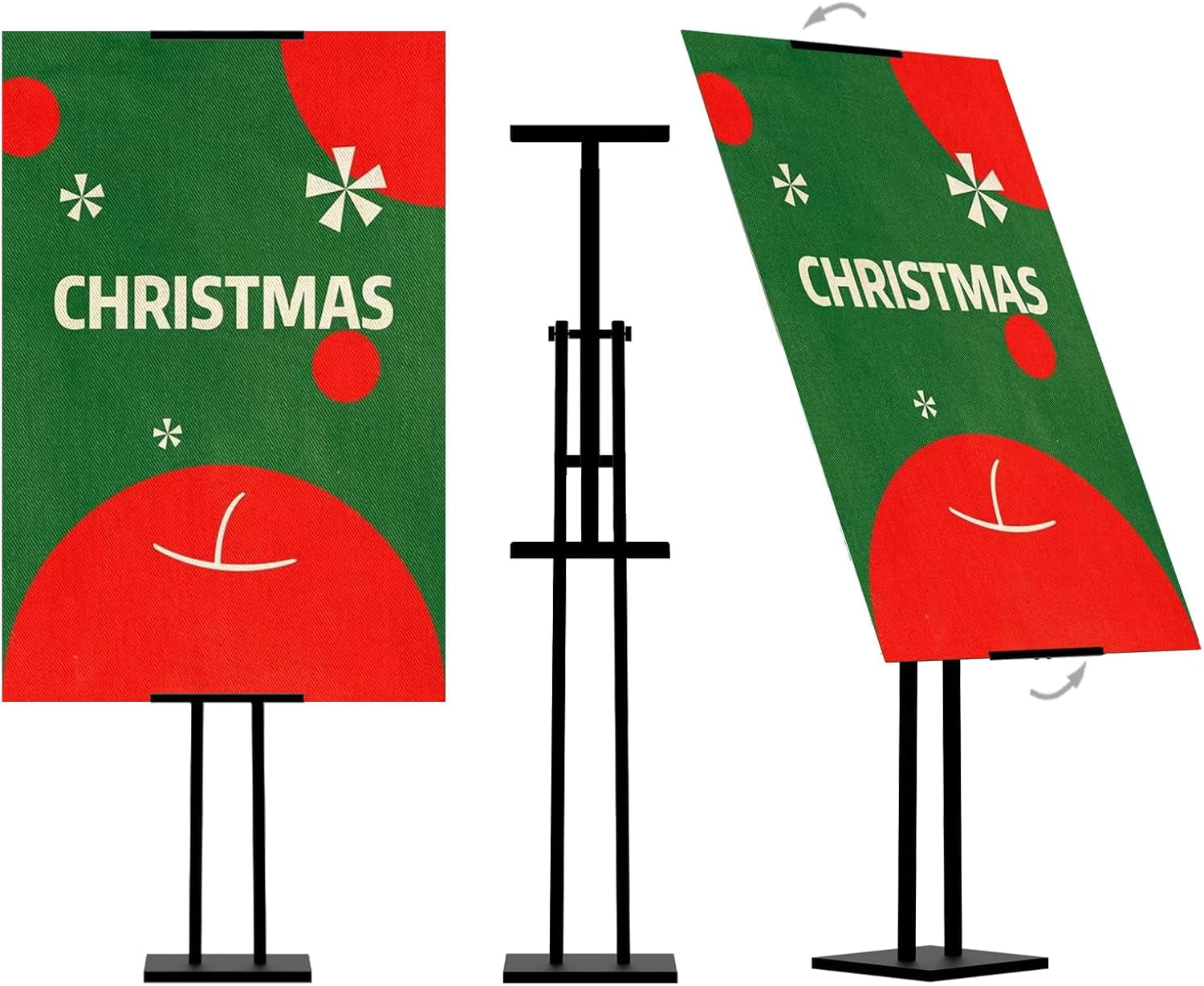 Heavy Duty Sign Stand, Metal Floor Standing Poster Stand, Retractable ...