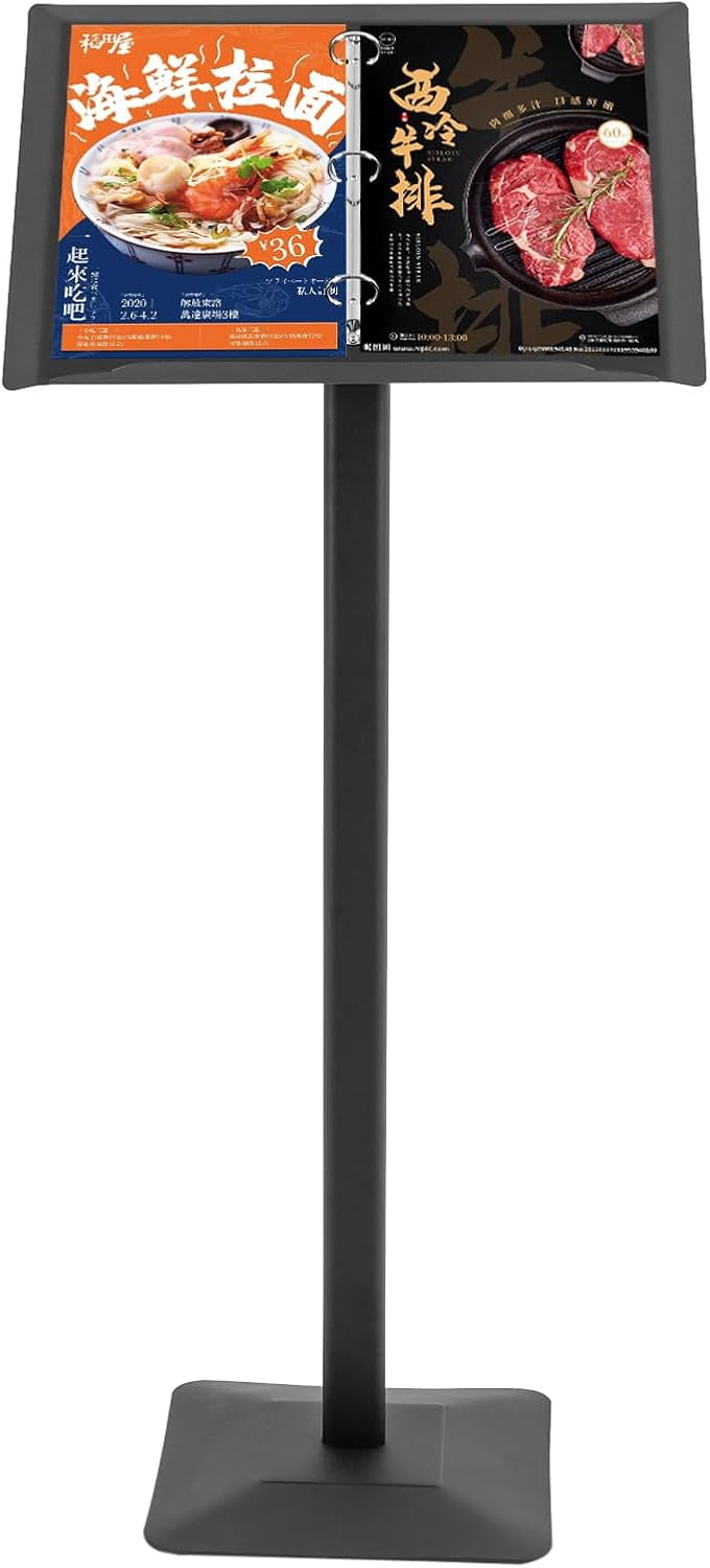 Heavy Duty Sign Stand,Sign Holder Vertical Flip Menu Stand With 1.2 ...