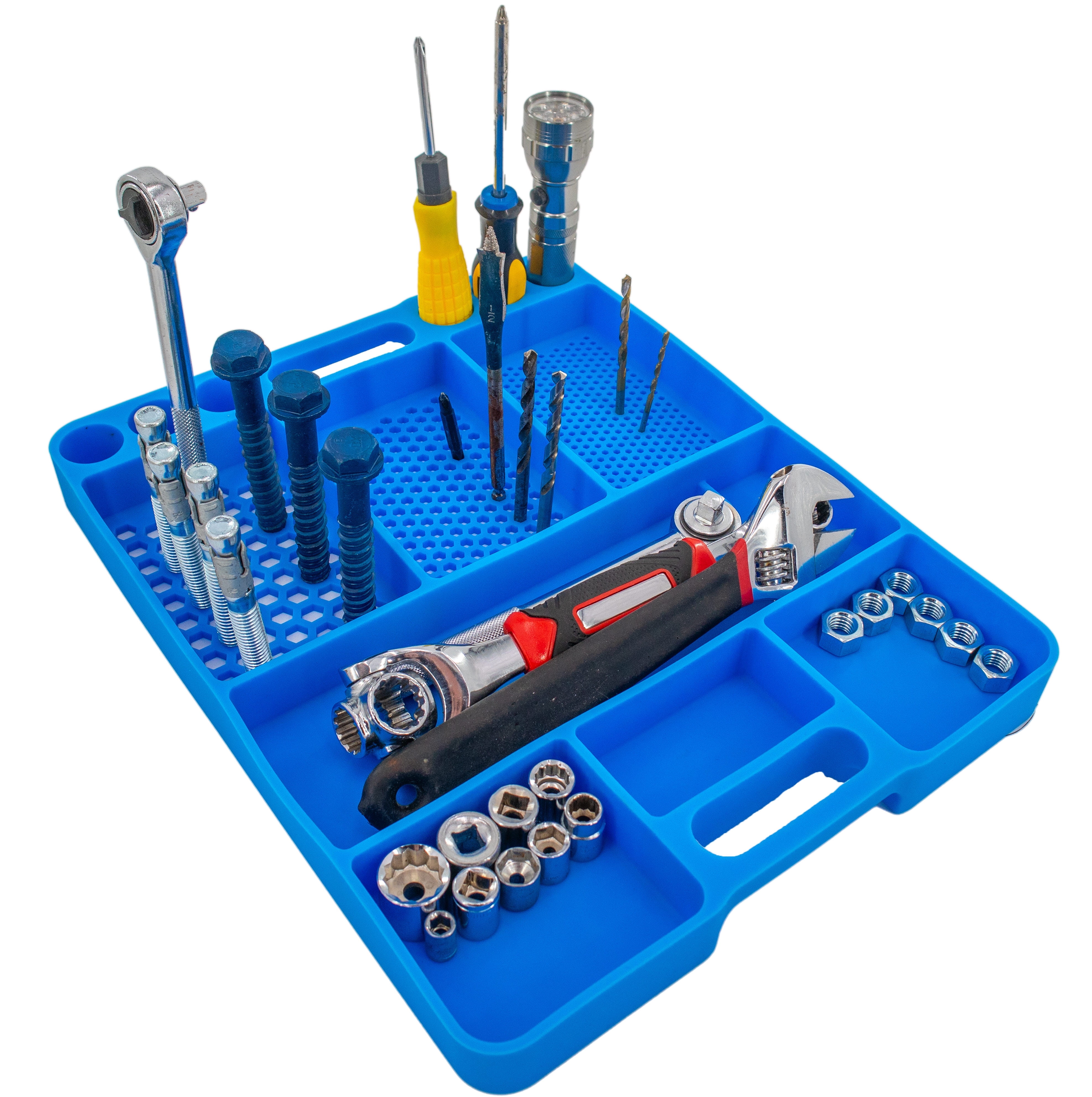Heavy Duty Silicone Tool Tray Organizer - Anti Slip Grip, Flexible ...