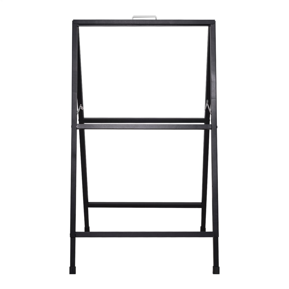 Heavy Duty Slide-in Folding A-Frame Sidewalk Sign 23x36 Inch Black ...