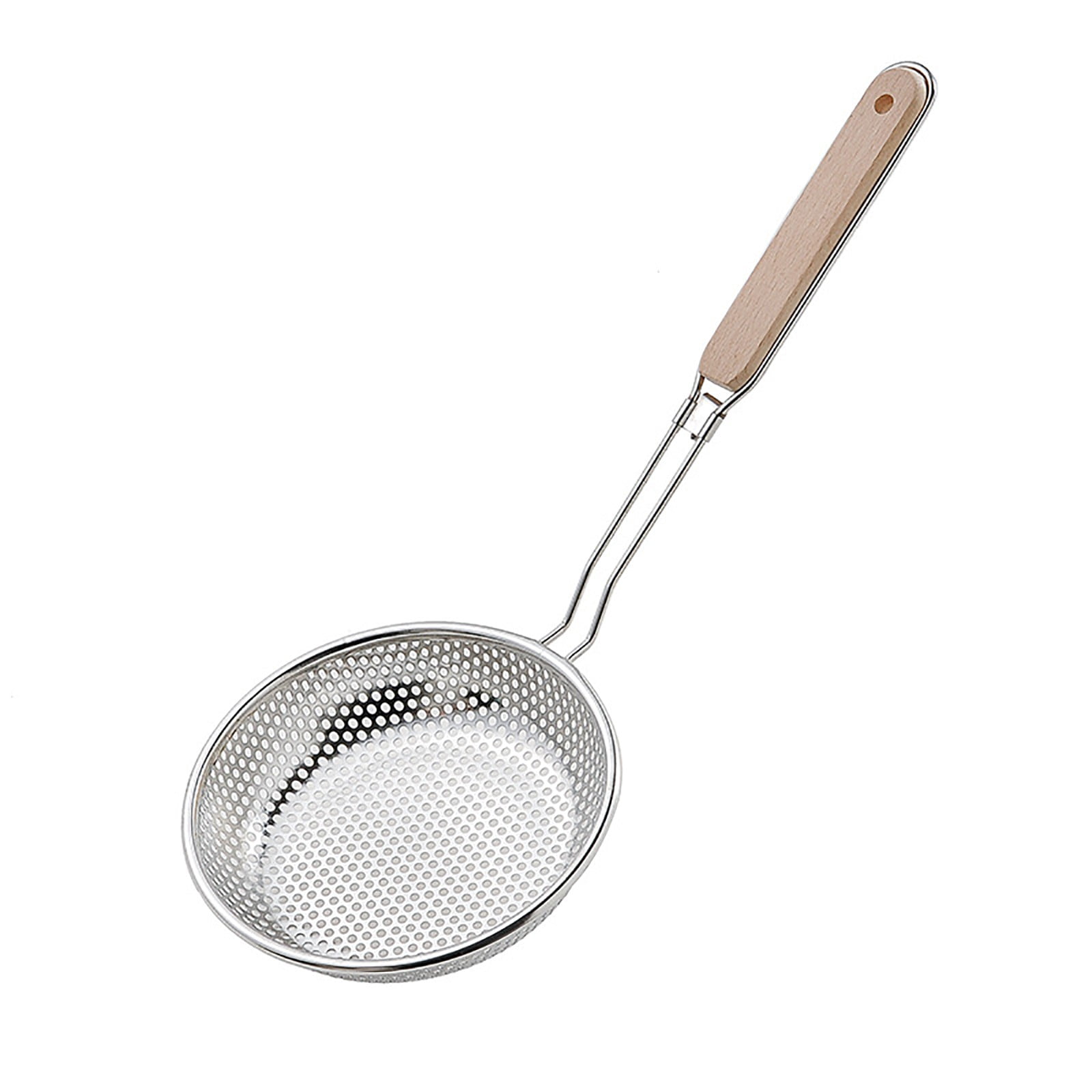 Heavy-Duty Slotted Skimmer Spoon - Chinese Wok Strainer with Non-Stick ...