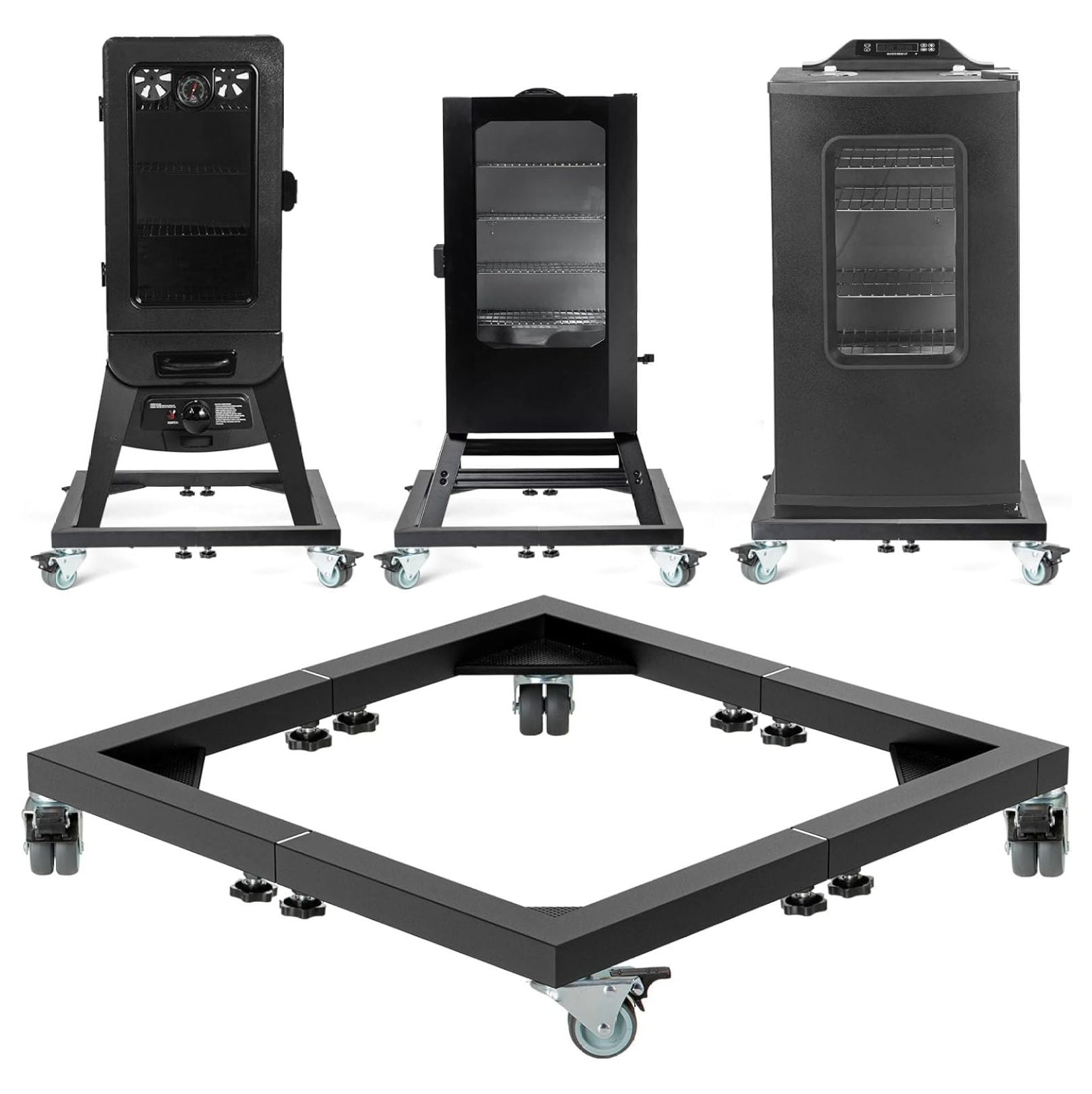 Heavy Duty Smoker Stand for Moving,Stainless Steel Universal Extendable ...