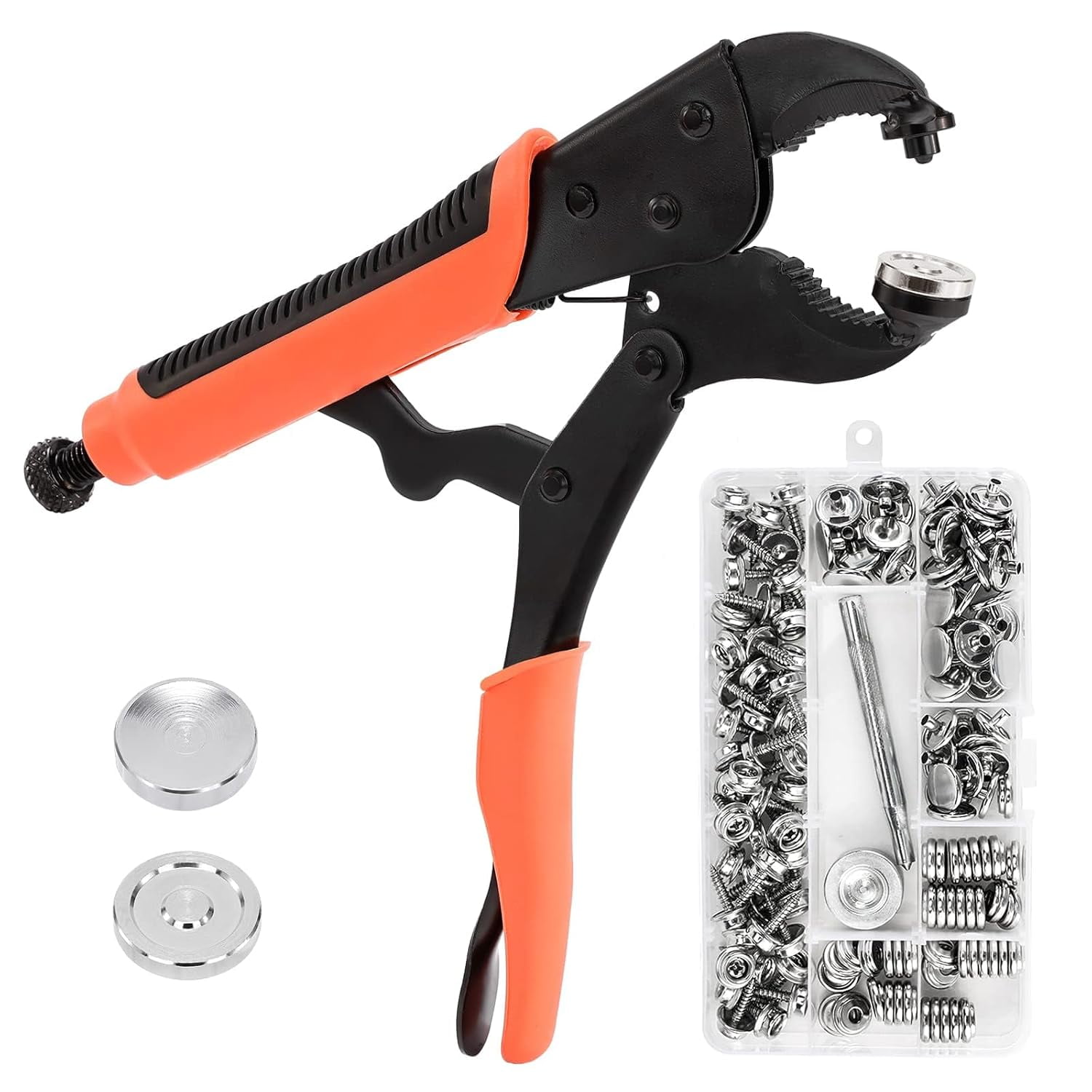 Heavy Duty Snap Fastener Tool Snap Setter Tool Kit with 50 Sets ...