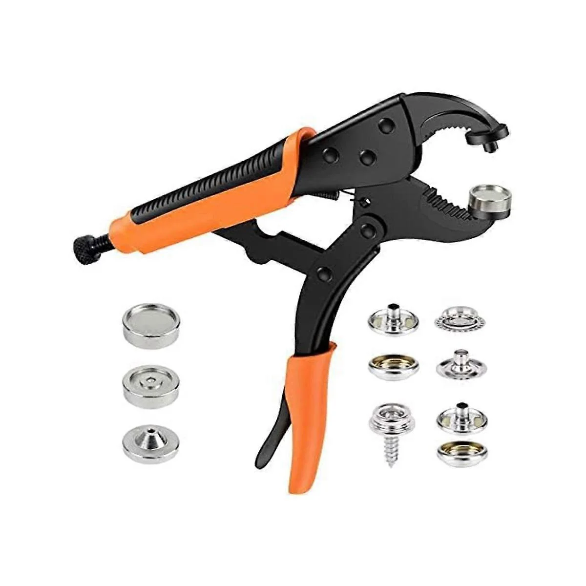 Heavy Duty Snap Fastener Tool,Snap Setter Tool Kit with 60 Sets, for ...