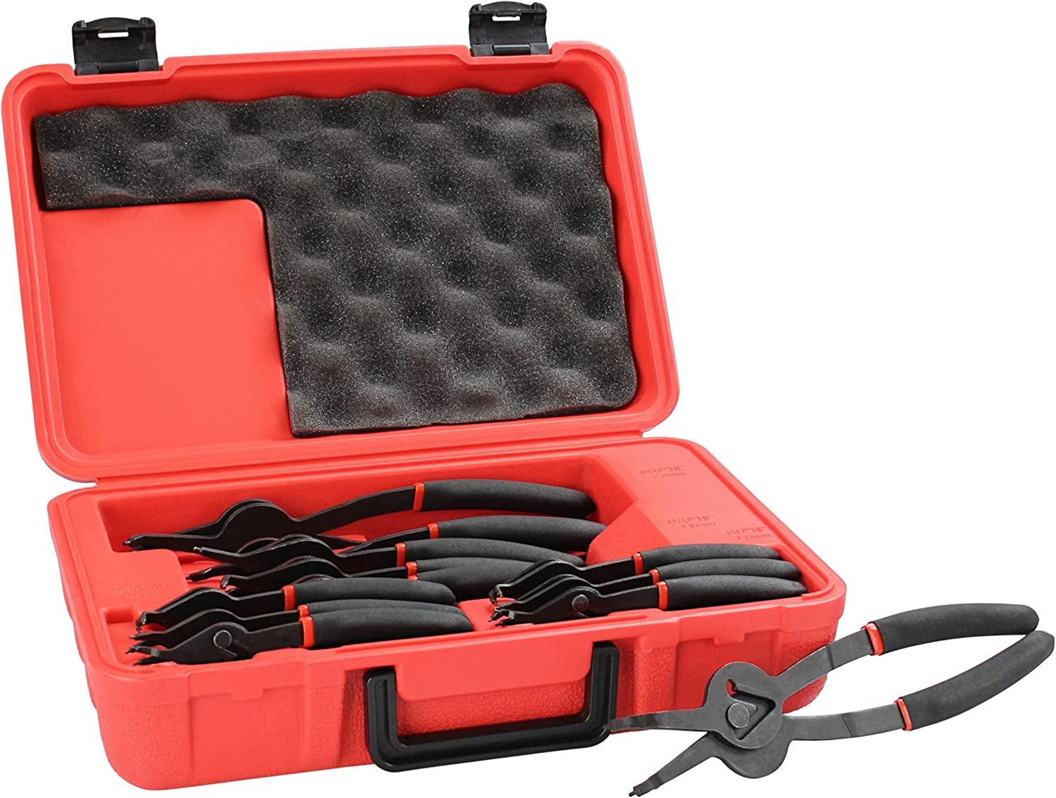 Heavy Duty Snap Ring Pliers Set of 12 - C Clip Pliers Specialty Tools ...