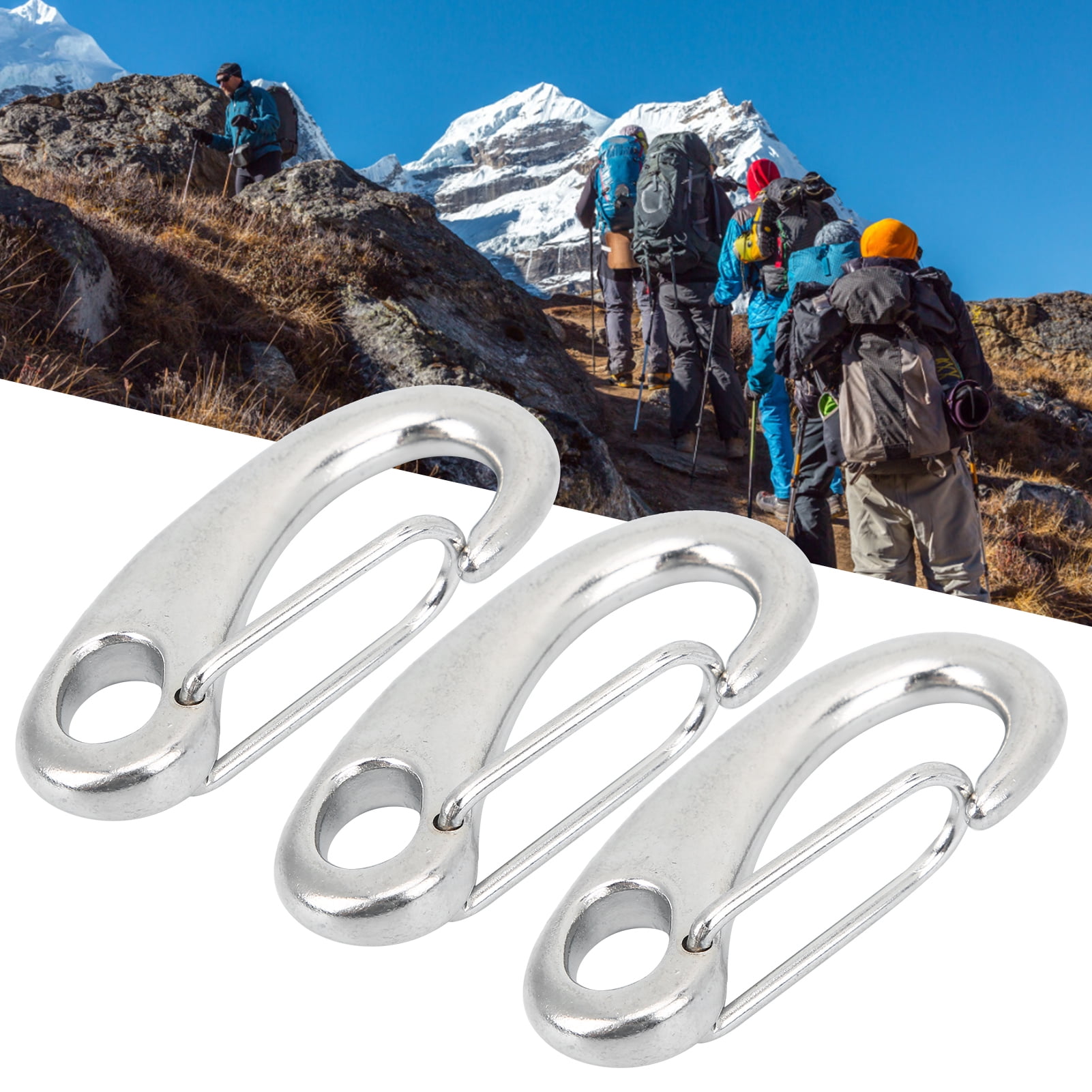 Heavy Duty Snap Rope Hook,4pcs 70mm Stainless Steel Spring Snap Hook ...