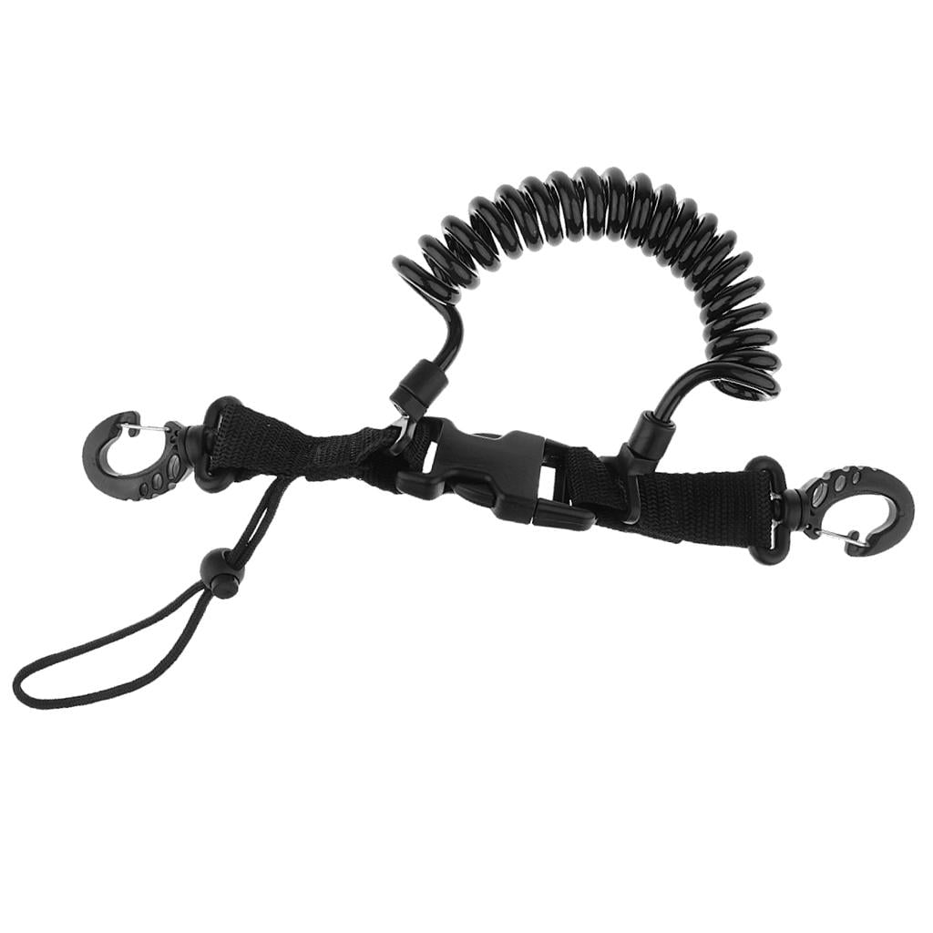 Heavy Duty Snappy Elastic Spring Coil Torch Camera Lanyard Quick ...