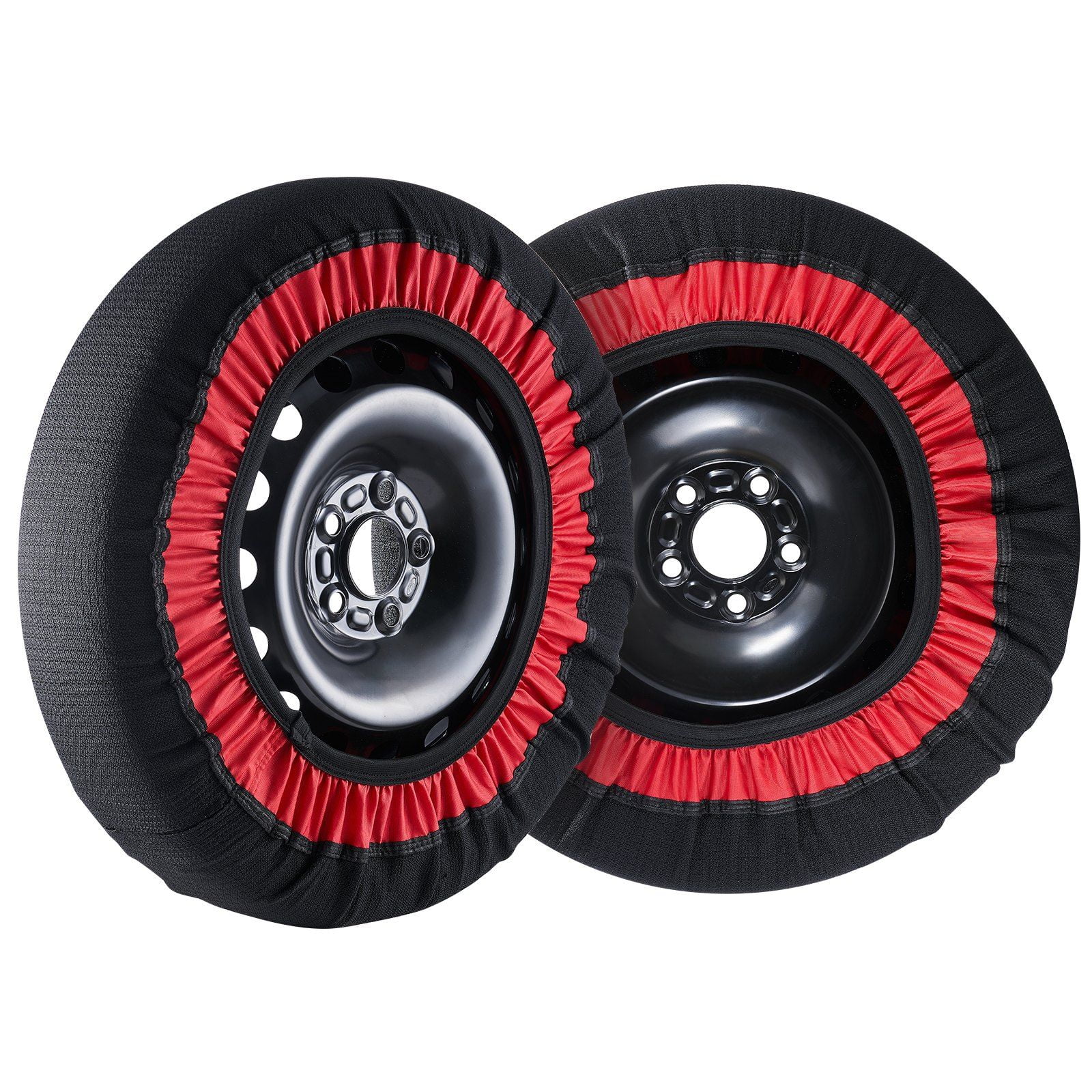 Heavy Duty Snow Socks for Tires, 2PCS Winter Traction Tire Covers ...