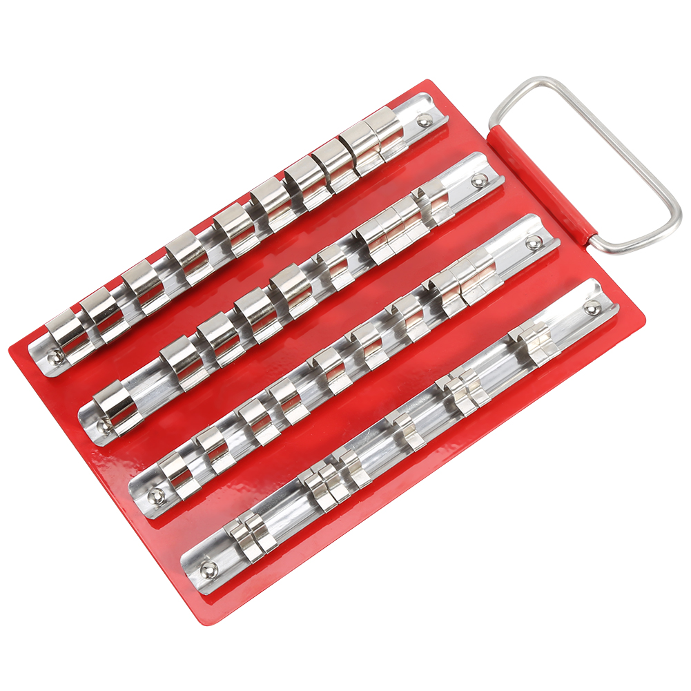 Daboolka Heavy Duty Socket Tray Rack Organizer 1/2 1/4 3/8 Inch Garage ...