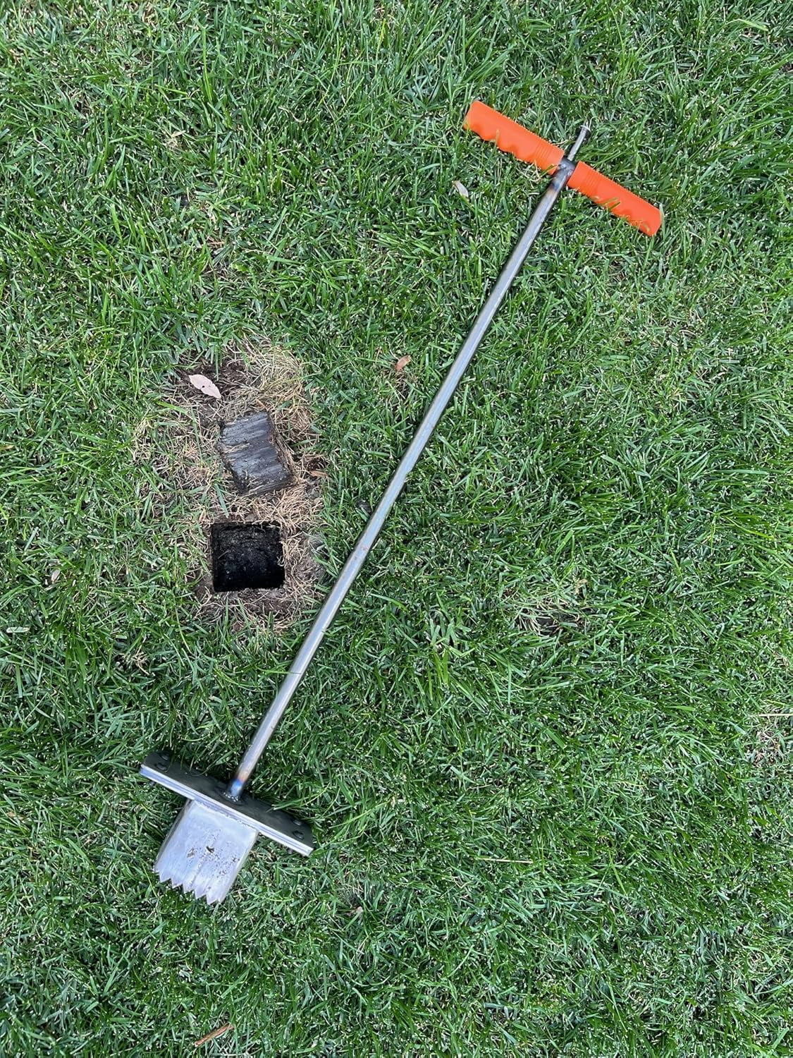 Heavy Duty Sod Plugger Tool | 2-Inch Round and 3-Inch Square | for ...