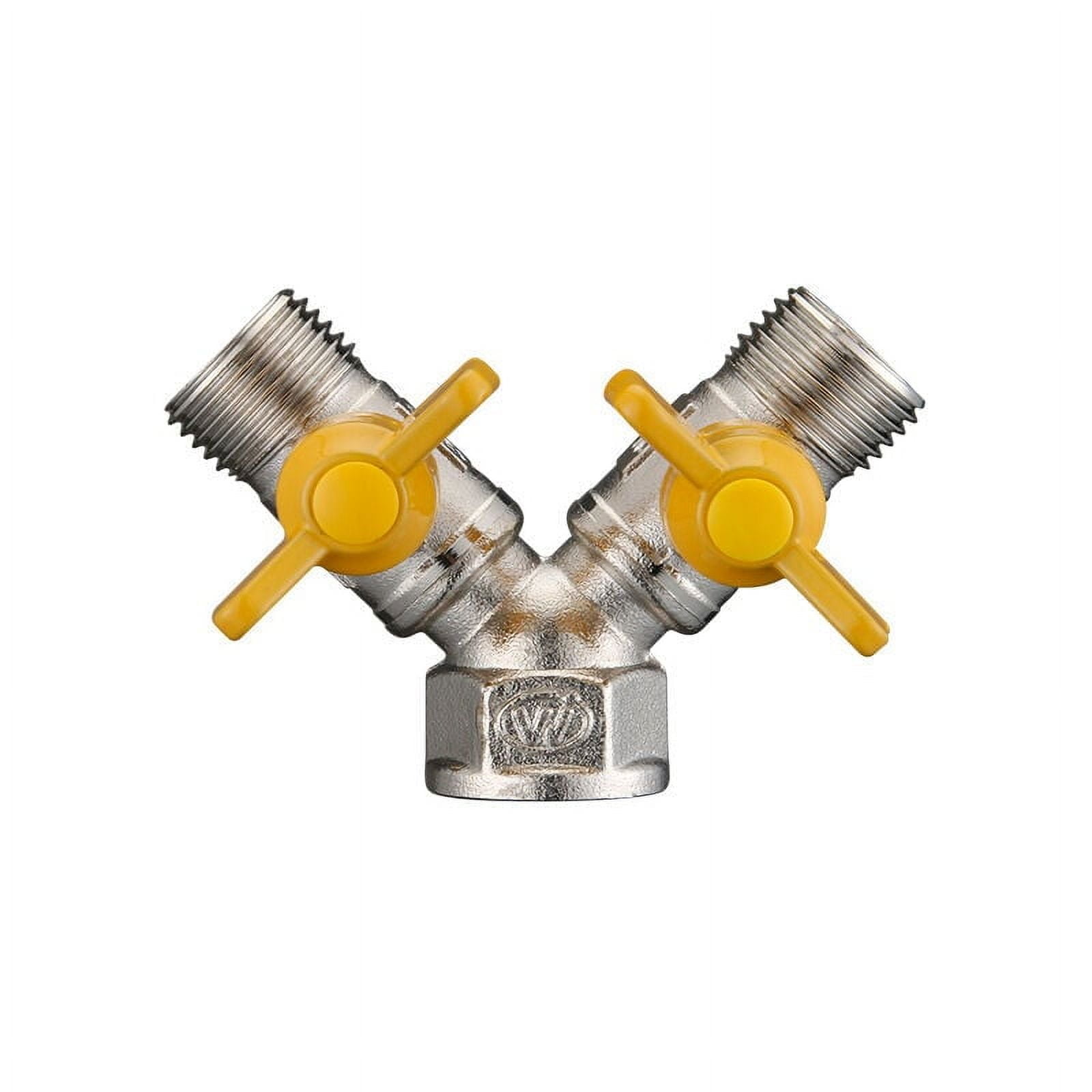 Heavy Duty Solid Brass Garden Hose Splitter, Two Way Connector For ...