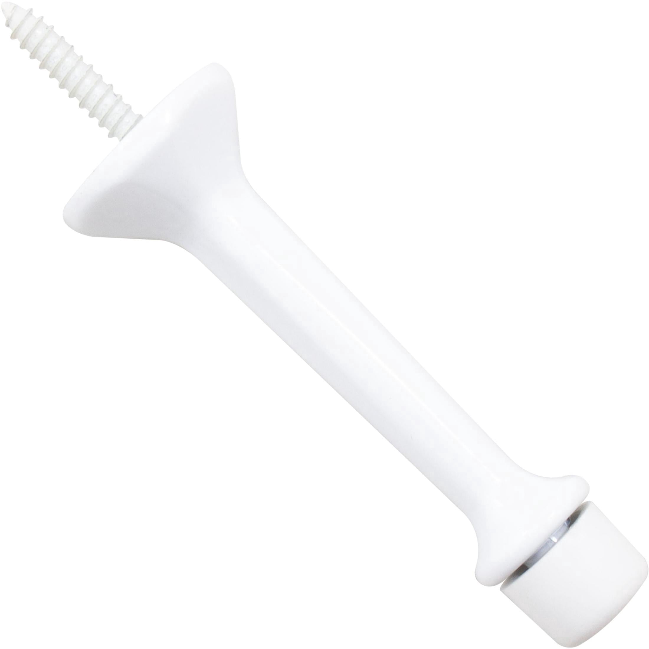 Stone Harbor Hardware Heavy-Duty Solid Door Stop, 3 Inches, White ...