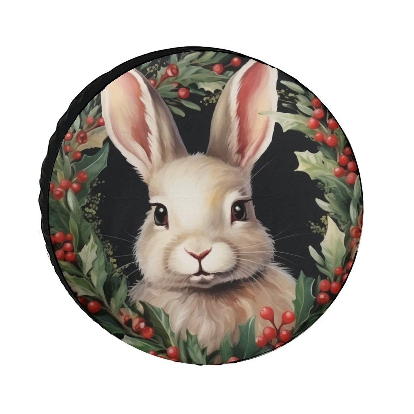 Heavy Duty Spare Tire Cover 12inch Christmas Bunny Weatherproof ...