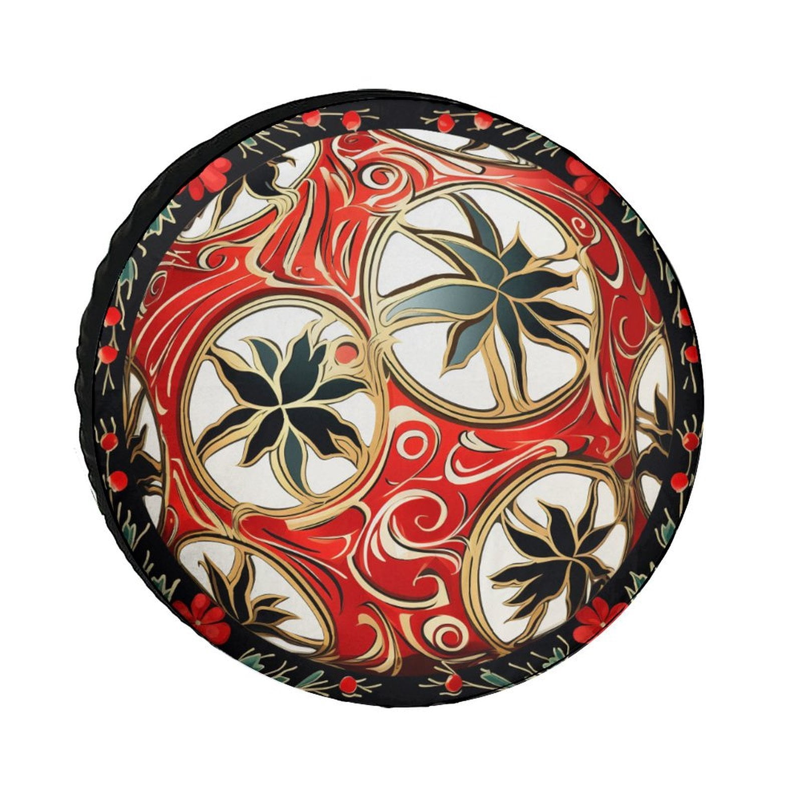 Heavy Duty Spare Tire Cover 12inch Christmas Football Soccer Ball Wheel ...