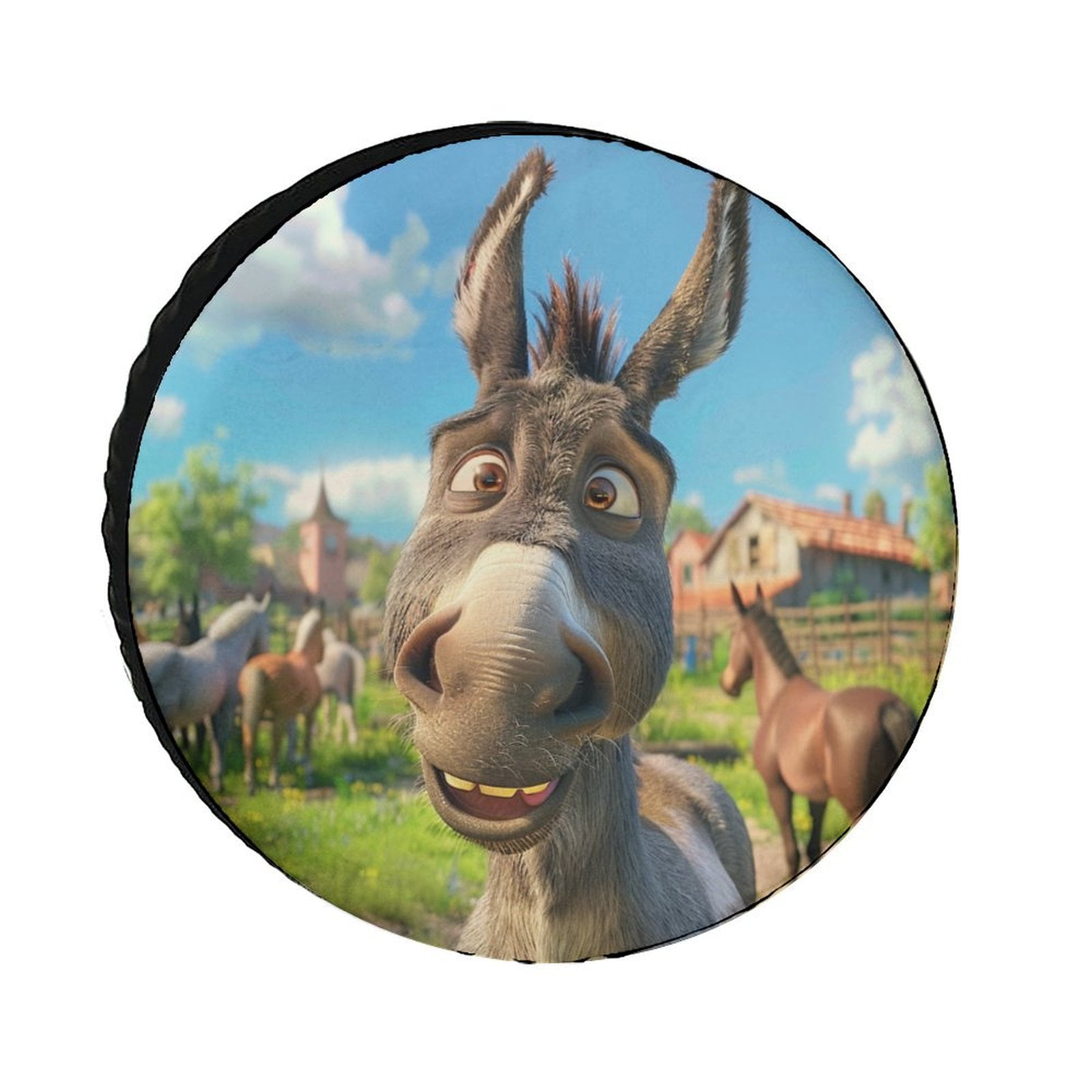 Heavy Duty Spare Tire Cover 13 Inch Happy Donkey Wheel Protectors ...