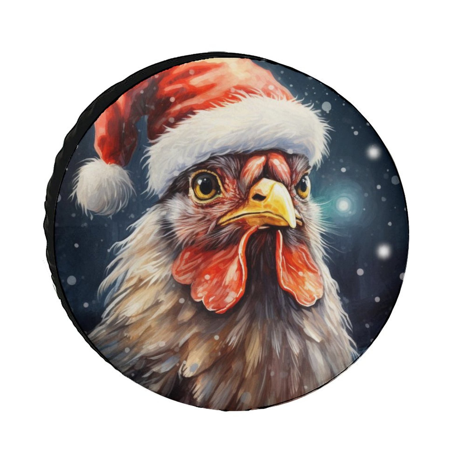 Heavy Duty Spare Tire Cover 14inch Christmas Chicken With Lights ...