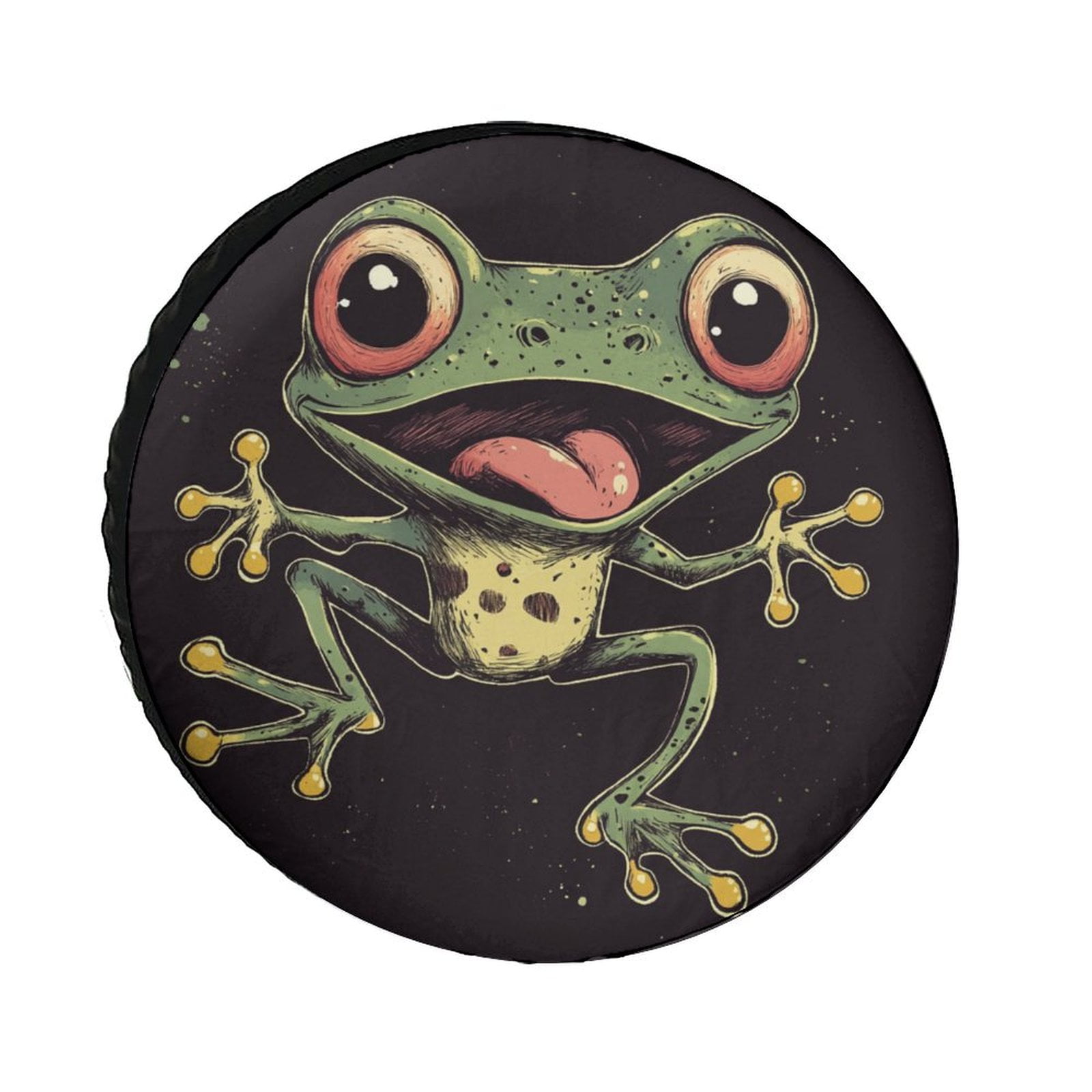 Heavy Duty Spare Tire Cover 15inch Green Frog Cute Animal Weatherproof ...