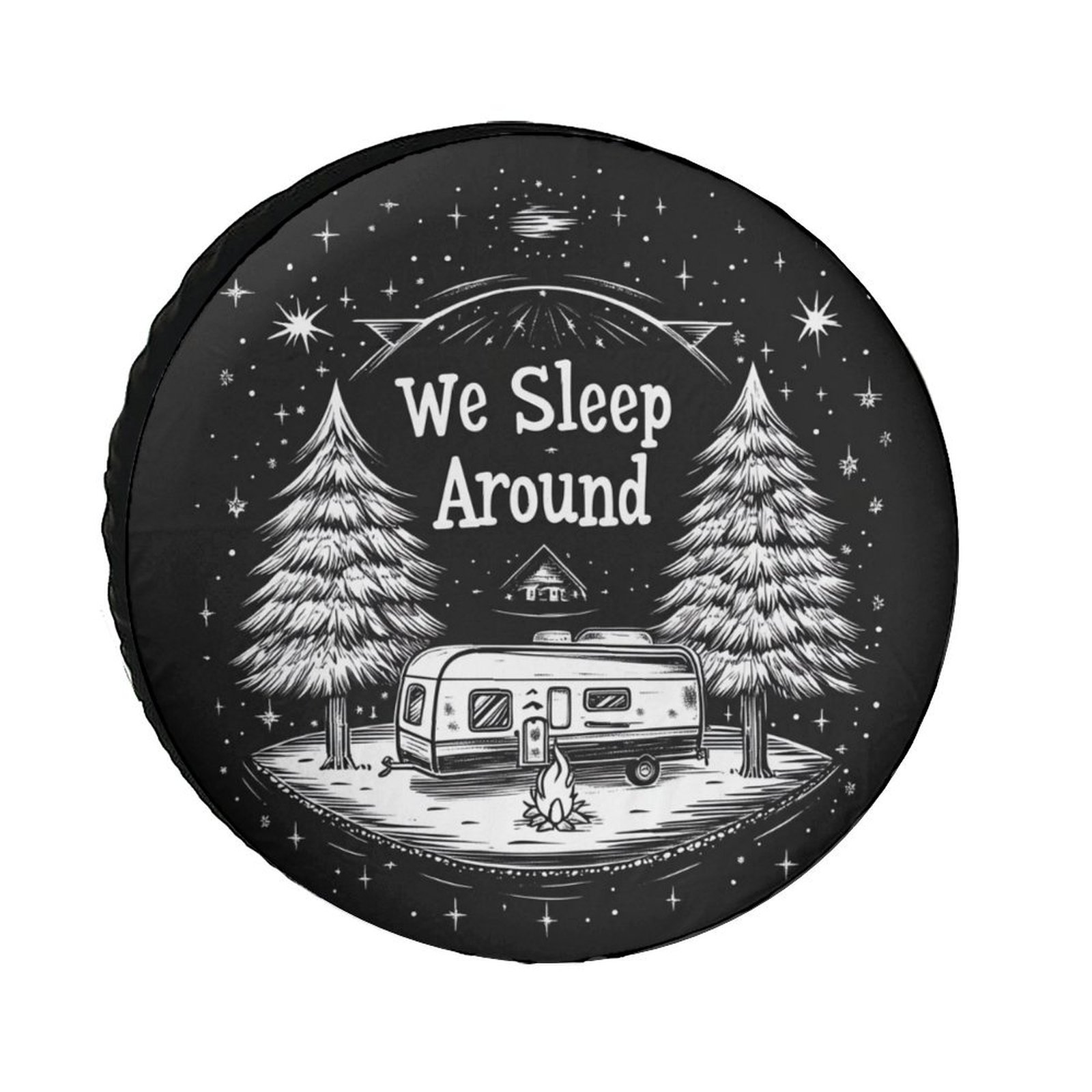 Heavy Duty Spare Tire Cover 15inch We Sleep Around Weatherproof ...