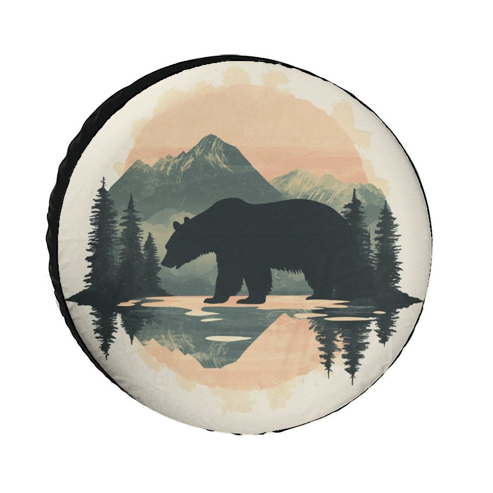 Heavy Duty Spare Tire Cover Bear And Mountain Polyester Universal Spare ...