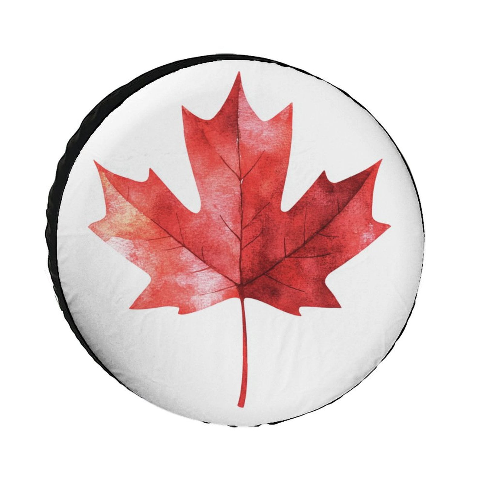 Heavy Duty Spare Tire Cover Canadian Flag with An Abstract Red Maple ...