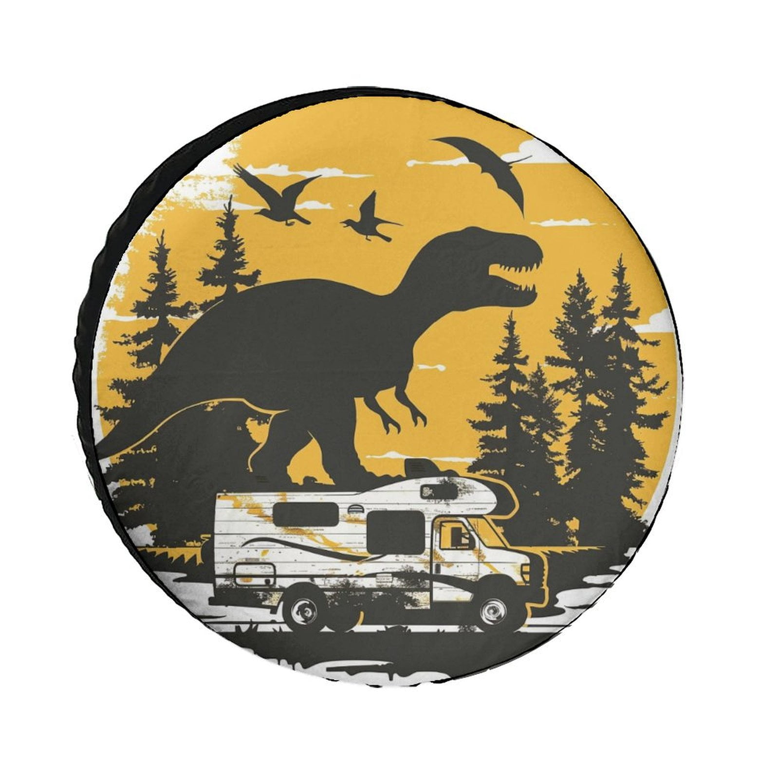 Heavy Duty Spare Tire Cover Dinosaur Trailer Wheel Protectors Tyre ...