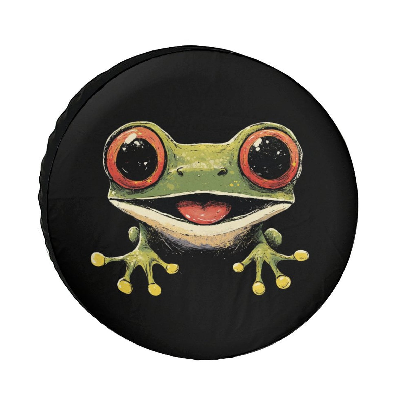 Heavy Duty Spare Tire Cover Green Frog Cute Animal Wheel Protectors ...