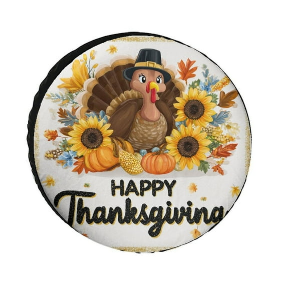 Heavy Duty Spare Tire Cover Pumpkin Sunflower And Turkey Protectors ...