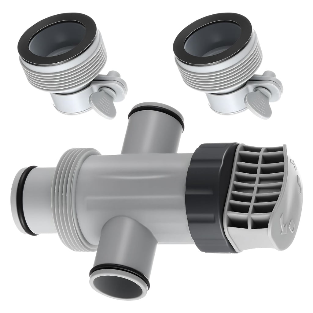 Heavy Duty Split Valves Outfit with 2 Adapters for Pool Pumps ...